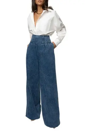 JLUXLABEL Pleated Wide Leg Pants