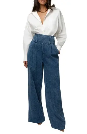 JLUXLABEL Pleated Wide Leg Pants