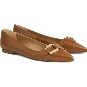 Women's Tan Pointed Flats