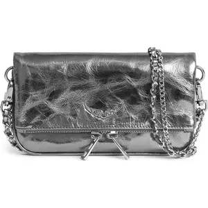 Zadig&Voltaire Nano Rock Metallic Clutch