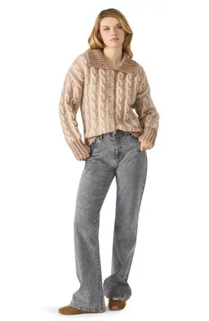 Steve Madden Cable Knit Cardigan