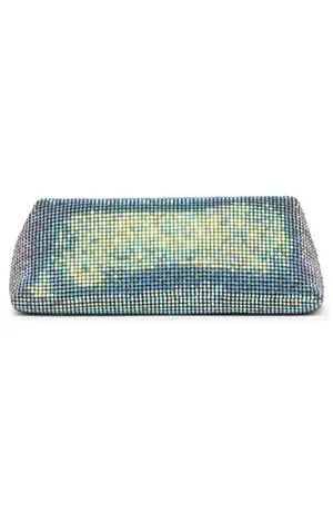 Dolce Vita Akila Crystal Mesh Foldover Clutch