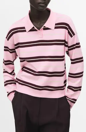 Mango Striped Sweater Polo