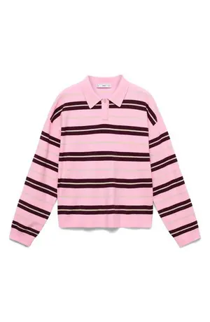 Mango Striped Sweater Polo