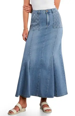 Wash Lab Denim Maxi Skirts