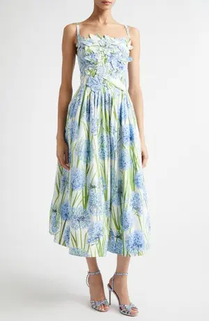 Oscar De La Renta Gathered Day Dresses