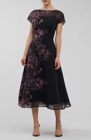 Kay Unger Floral Cocktail Dresses