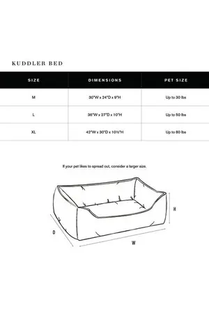 Shinola Kuddle Pet Bed