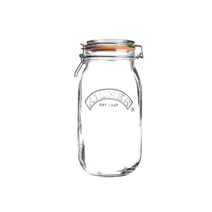 KILNER Round Clip Top Jar For Canning And Food Storage - 9 In