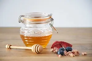 KILNER Honey Pot With Beechwood Dipper