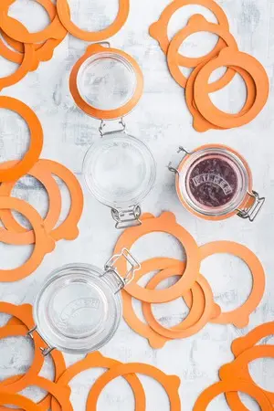 KILNER Rubber Seals For 12, 17, 34, 51, 68 Ounce Clip Top Jars