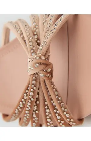 Mango Rhinestone Kitten Heel Sandals