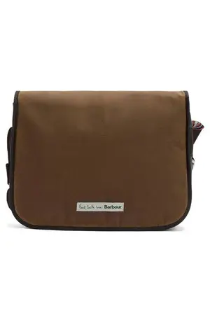 Barbour X Paul Smith Tarras Waxed Cotton Messenger Bag - Tan