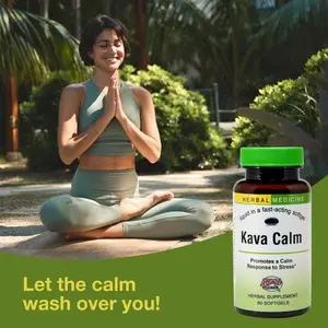 TRACE MINERALS Kava Calm Complexherbal Supplement To Support Natural Relaxationsupports Restful Sleepnerve Soothing Supplement60 Softgels