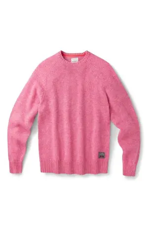 Aubin Prestwick Shetland Crew Neck Sweater - Pink