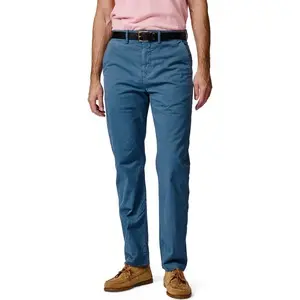 AUBIN Witham Straight Leg Stretch Chino Pants - Blue