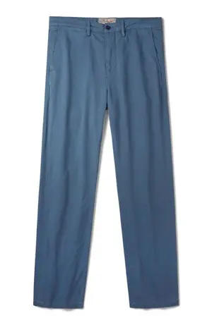 AUBIN Witham Straight Leg Stretch Chino Pants - Blue