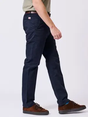 AUBIN Witham Straight Leg Stretch Chino Pants - Navy
