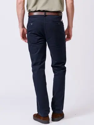 AUBIN Witham Straight Leg Stretch Chino Pants - Navy