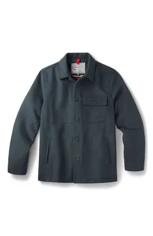 AUBIN Nettleham Shirt Jacket - Green Herringbone