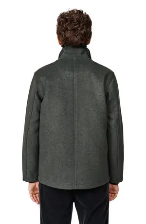 AUBIN Nettleham Shirt Jacket - Green Herringbone