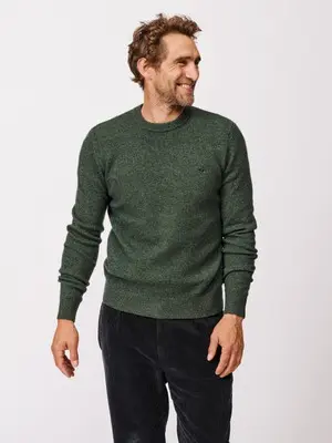AUBIN Phillips Crew Neck Sweater - Khaki