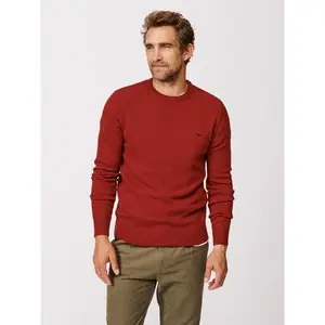 AUBIN Westbourne Crew Neck Sweater - Dark Rust