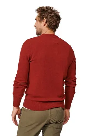 AUBIN Westbourne Crew Neck Sweater - Dark Rust