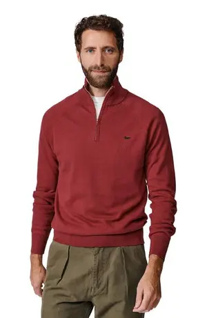 Aubin Bonby Zip Neck Sweater - Rust