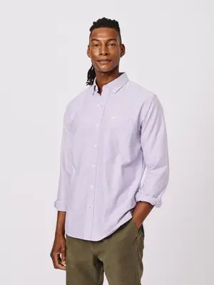 AUBIN Aldridge Oxford Button Down Shirt - Lavender