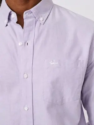 AUBIN Aldridge Oxford Button Down Shirt - Lavender
