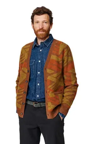 AUBIN Blake Wool-cashmere Blend Cardigan