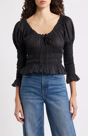 Women's Shirred Blouses