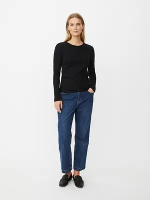 MASAI COPENHAGEN Mabellarim Long Sleeve Top - Black