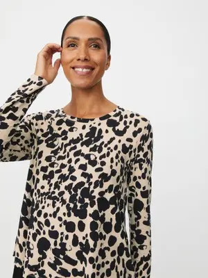 MASAI COPENHAGEN Badisna Animal Print Blouse