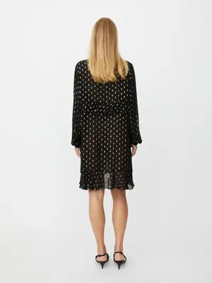 MASAI COPENHAGEN Long Sleeve V-neck A-line Dress