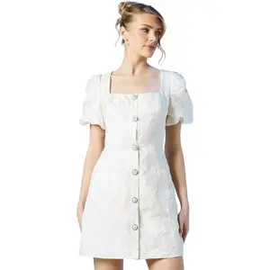 Coast Jewel Button Bridal Mini Dress