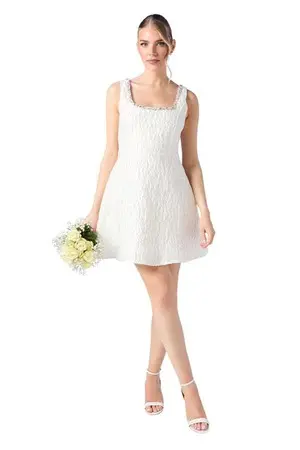Coast Jewel Trimmed Full Skirted Mini Dress