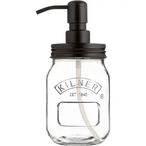 KILNER Liquid Soap & Lotion Dispenser 17 Ounce - Clear