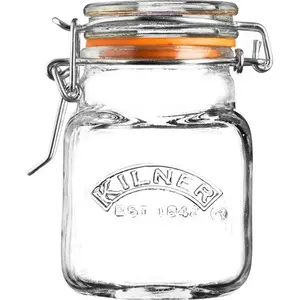KILNER Square Clip Top Jar For Canning And Food Storage - 3 In