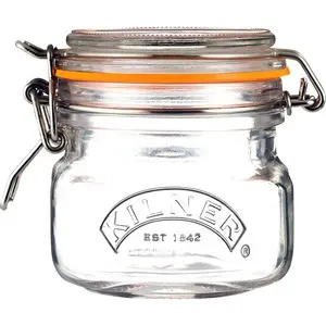 KILNER Square Clip Top Jar For Canning And Food Storage - 4.5 In