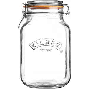 KILNER Square Clip Top Jar For Canning And Food Storage - 7.9 In