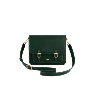 FABLE ENGLAND Classic Satchel With Bee Plaque - Green