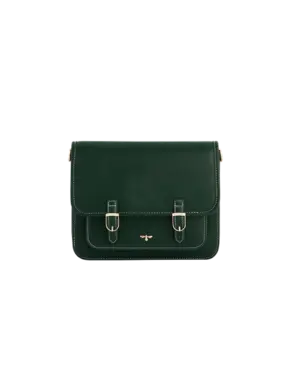 FABLE ENGLAND Classic Satchel With Bee Plaque - Green