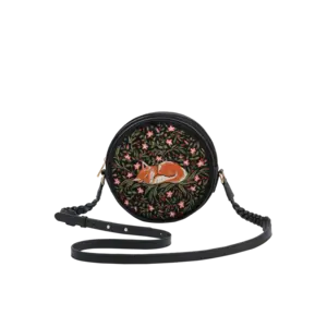 FABLE ENGLAND Sleepy Fox Circle Bag - Black