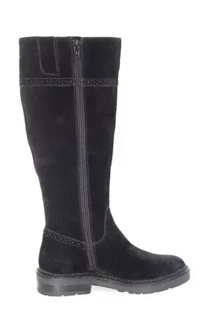 Gentle Souls Knee High Suede Boot - Black Suede
