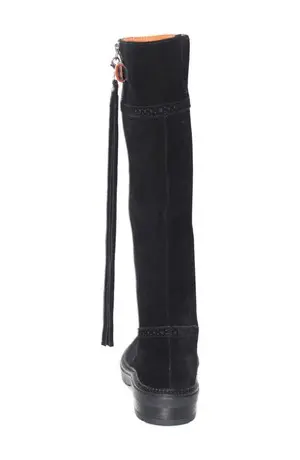 Gentle Souls Knee High Suede Boot - Black Suede