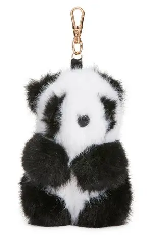 Bp. Plush Panda Bag Charm - Black Multi
