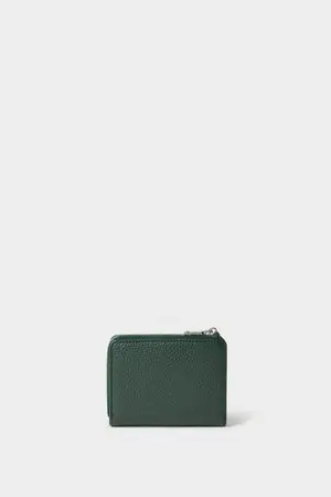OSPREY LONDON The Core Medium Leather Zip Matinee Purse - Forest