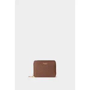 OSPREY LONDON The Core Small Leather Zip Around Purse - Tan
